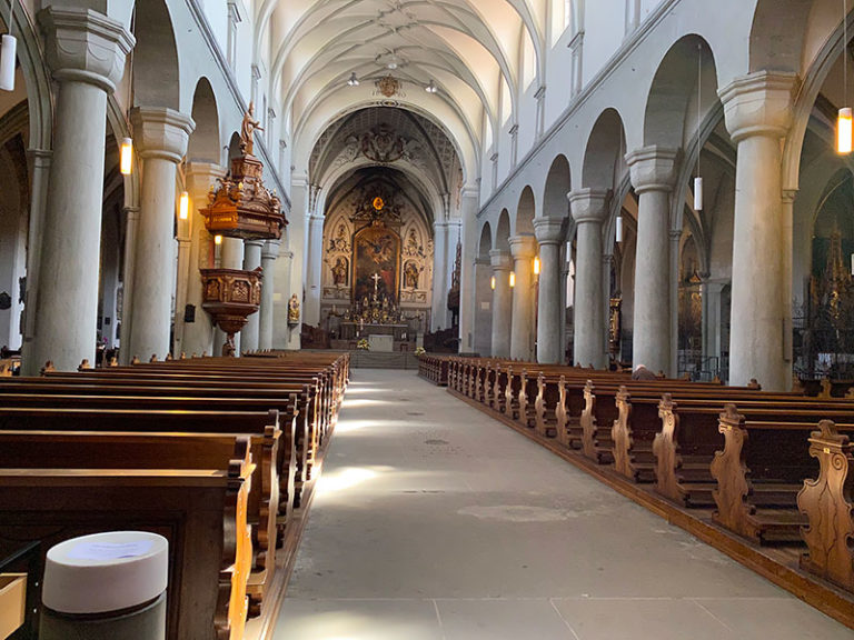 Romanik am Konstanzer Münster - Türkisgrün by Ines | Kunst & Kultur